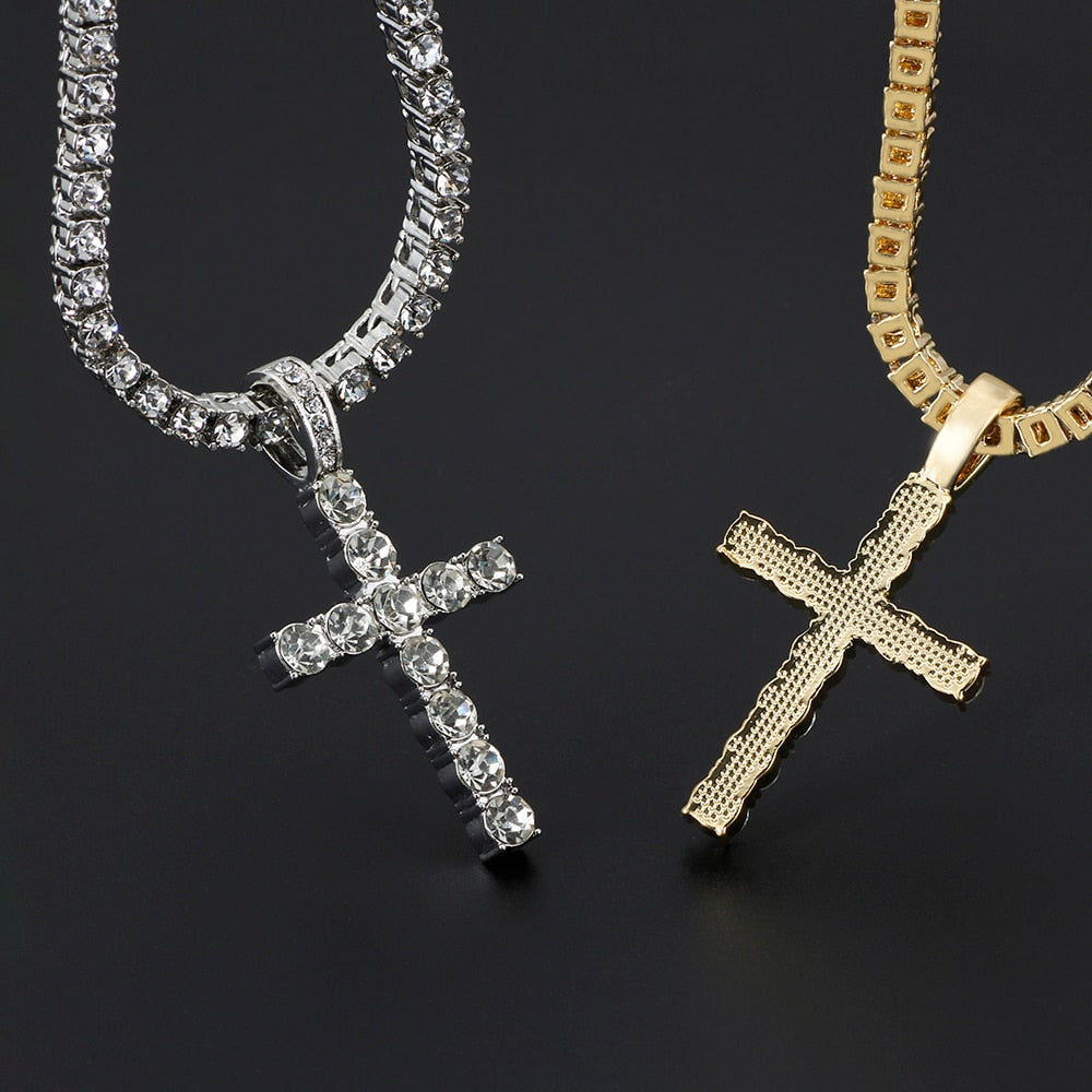 Cross Pendant (+ Free Chain) – 305 Ice